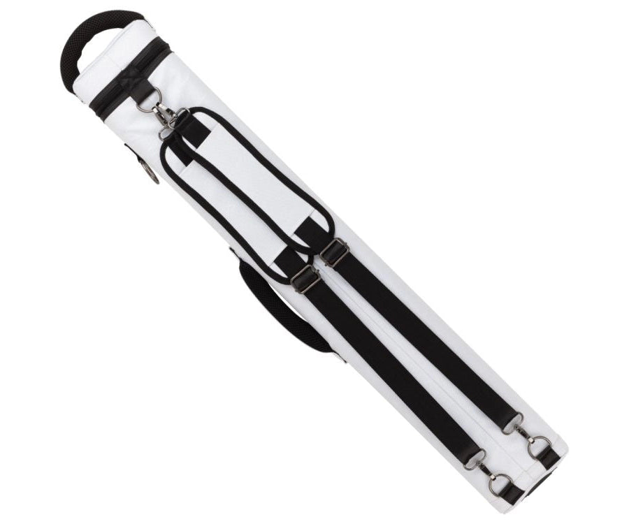 White Action Cue Case – 2x4 or 3x5 with Backpack Straps