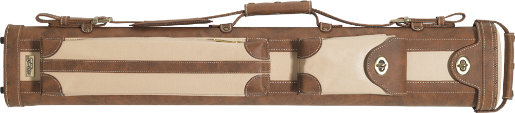 Elite Pool Cue Case 2x4 | Leather Chestnut Brown