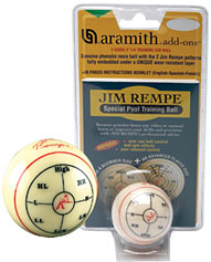 Aramith - Jim Rempe Special Training Cue Pool Ball